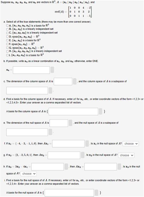 Solved Suppose A1a2a3a4 And A5 Are Vectors In R3a