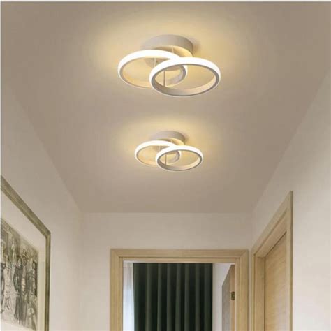 Moderna Stropna Nadometna LED Svetilka 20W Bela 26cm Krogi