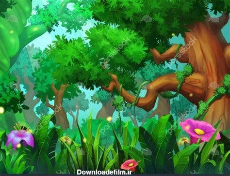 عکس کارتونی جنگل