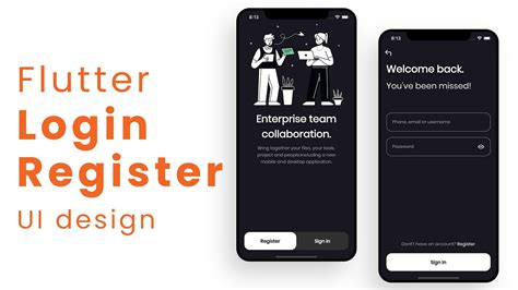 Signin Register Page Ui Flutter Vrogue