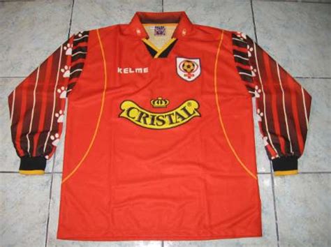 Cobreloa Home Camiseta de Fútbol 1999 2000 Sponsored by Cristal