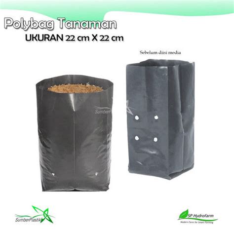 Plastik Polybag Polibag Tanaman Hitam 22 × 22 Cm Isi 1pcs Lazada