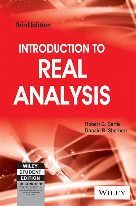 Introduction To Real Analysis 3rd Ed Donald R Sherbertrobert G