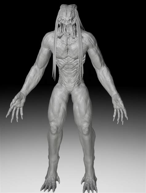 Yautja Predator Character Recreation 3d Sculpt Showcase By Alexander Izard
