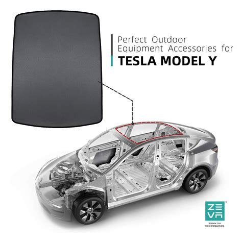 Buy Tesla Model Y Glass Roof Sunshadepremium Overhead Roof Mesh Sun