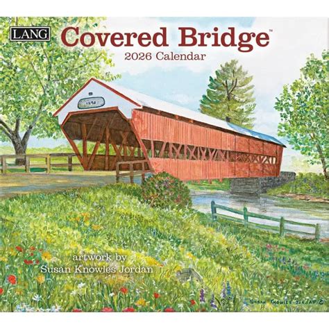 Covered Bridge Calendar 2026 Luxewhiskeyglazen