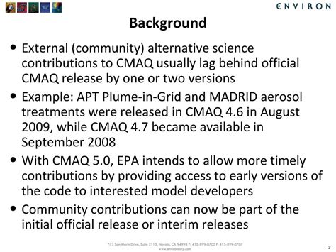 ppt implementing apt plume in grid and volatility basis set vbs