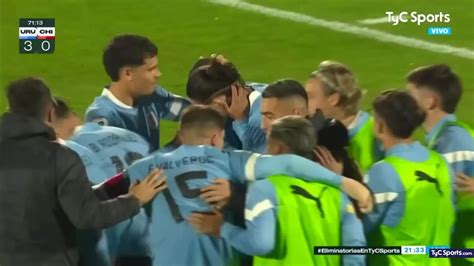 Uruguay Vs Chile El Gol De Nicolás De La Cruz 3 0
