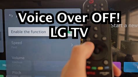 Lg Smart Tv How To Turn Off On Voice Guide Youtube