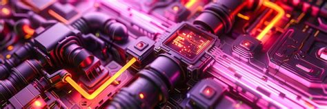 Premium Photo Digital Processor And Computer Hardware Concept Blue Technology Background With