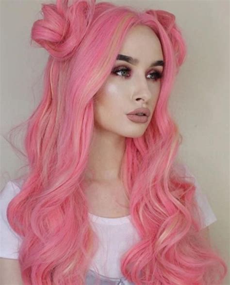 Long Peony Mixed Pink Wave Synthetic Lace Front Wig Synthetic Lace Wigs Lace Frontal Wig