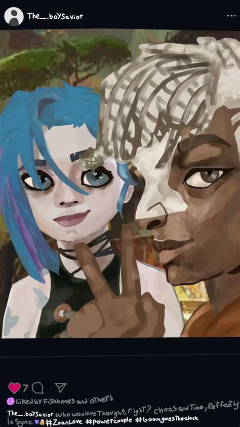 Jinx And Ekko Fanart In My Style Community Art Fan Art Artist
