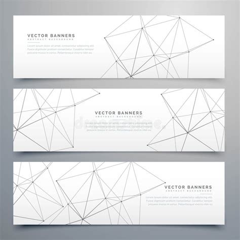 Digital Technology Style Vector Headers Set Stock Vector Illustration Of Gradient Sports