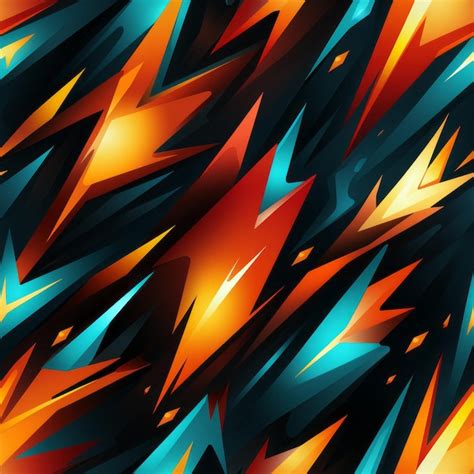 Premium Photo Colorful Geometric Texture Seamless Texture For