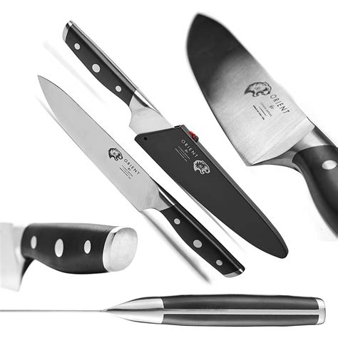 Set Cutite De Bucatarie Orient Carbon Series 3 Piese Din Otel Inoxidabil German X50 Ultra