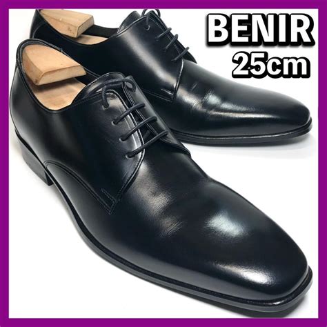 Benir ベニル 25cm メンズ プレーントゥ 黒 ブラック メルカリ
