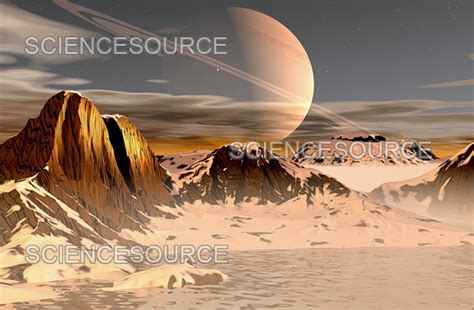 Artists Interpretation Of Titans Sur Stock Image Science Source Images