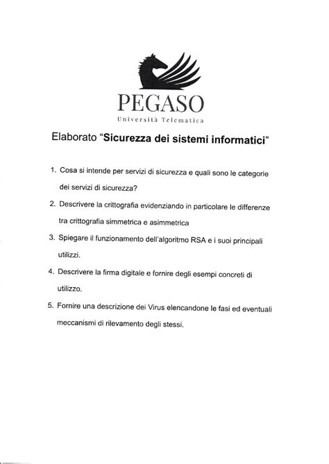 Elaborato Di Sicurezza Dei Sistemi Informatici Docsity