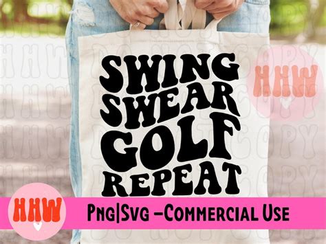 Swing Swear Golf Repeat Png Svg Wavy Text Golf Png Wavy Text Golf Svg