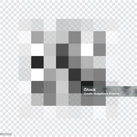 Sensor Blur Efek Tekstur Terisolasi Pada Latar Belakang Transparan Elemen Sensor Warna Piksel