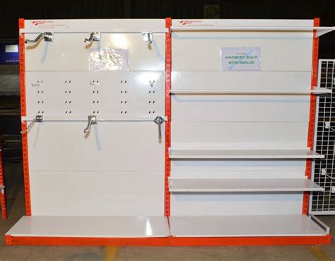 Mild Steel Free Standing Unit Display Wall Rack 7 Feet At ₹ 7500piece