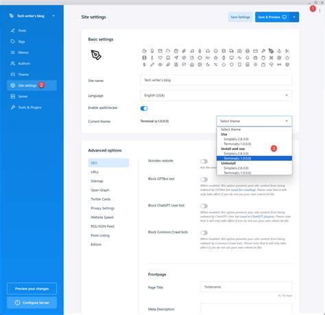 use publii cms for a blog documentation portal