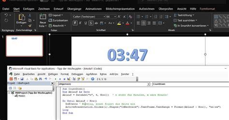 VBA C Countdown für Powerpoint