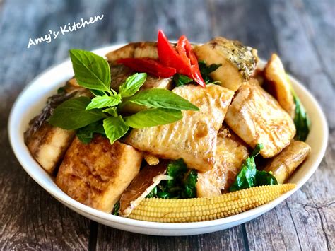 三杯鱸魚豆腐 家常菜 By Amys Kitchen 愛料理