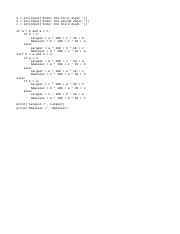Lab Q Py A Int Input Enter The First Digit B Int Input Enter