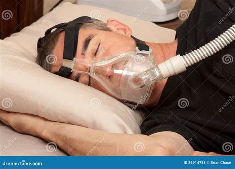 Sleep Apnea And CPAP Stock Image Image Of Care Nose 26914753