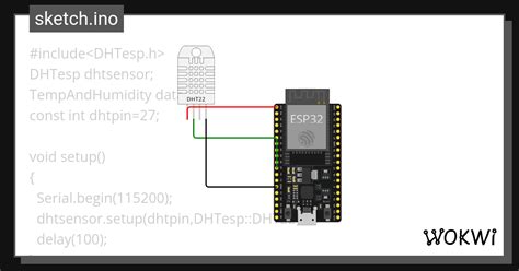 Dth22 Project Wokwi Esp32 Stm32 Arduino Simulator