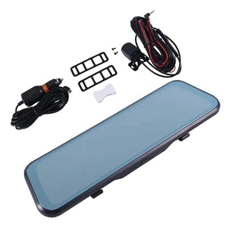 P Dvr Mirror Dash Dual Lens Dashcam 10 Polegadas 1080p Full Parcelamento Sem Juros