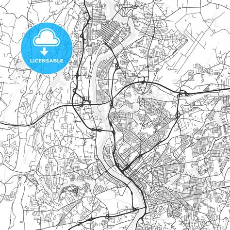 Chicopee Massachusetts Area Map Light Hebstreits