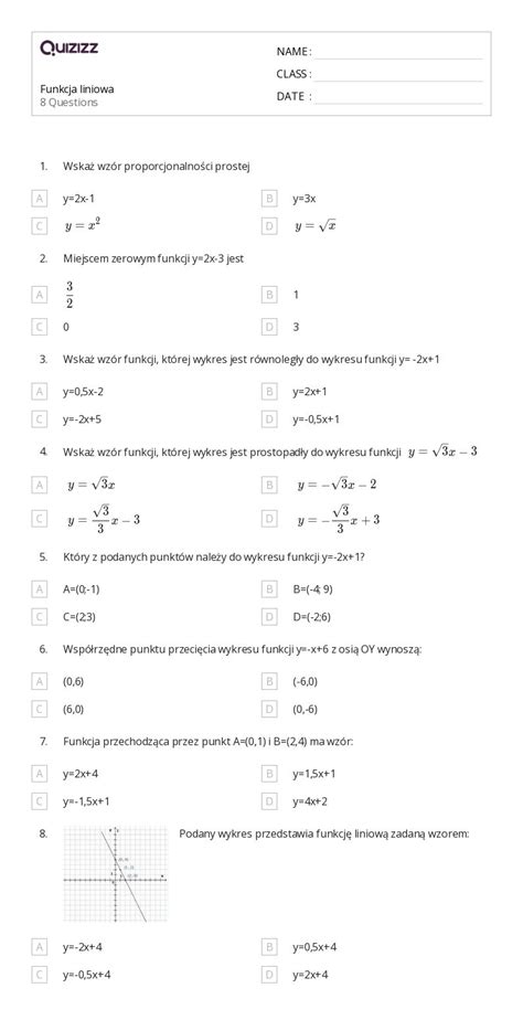 Ponad Wykresy Funkcji Sinusoidalnych Arkuszy Roboczych Dla Klasa W Quizizz Darmowe I Do