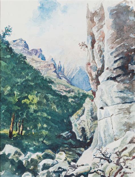 Cliff Face By Fred F Bauer Strauss And Co