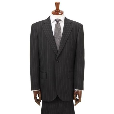 【洋服の青山】秋冬用 ブラック系 スタンダードスーツ【ツーパンツ】【nanotex Fabric】 Regal Mrg12011 93