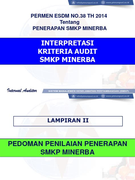 Interpretasi Kriteria Audit Smkp Minerba Mim Pdf