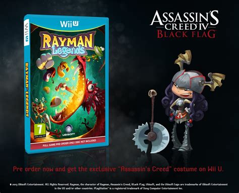 Pre Order Rayman Legends At Game To Get Assassins Creed Splinter Cell Skins