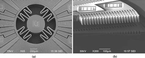 Detailed View Of The Mems Wheel Gyro Se A Torsions Of The Elastic
