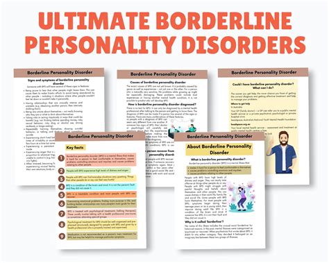 Bpd Workbook Borderline Personality Disorder Worksheets Journal Bpd