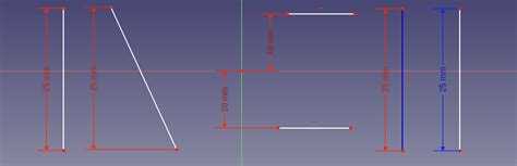sketcher vertical distance constraint