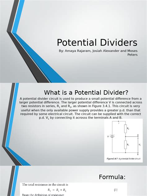 Understanding Potential Divider Circuits Pdf