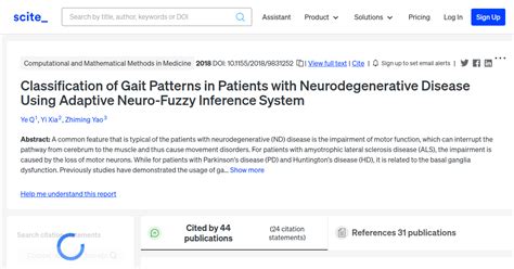 Classification Of Gait Patterns In Patients With Neurodegenerative