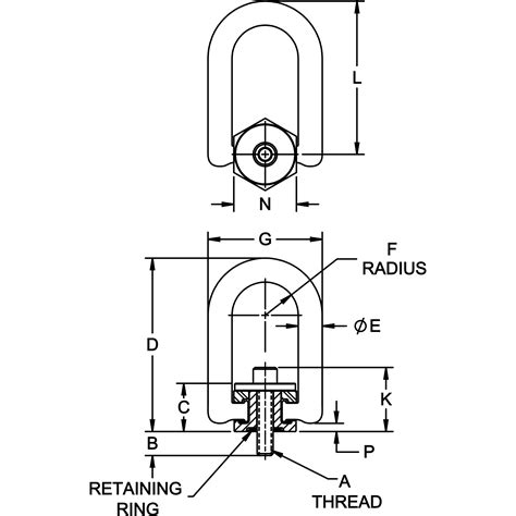 Forged Swivel Hoist Rings Long Ring Carr Lane