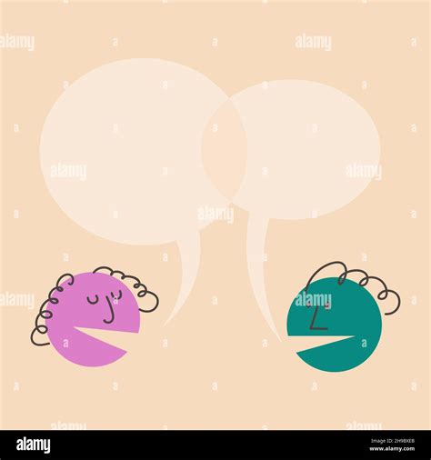 Dialogue Template People Talk Argue Two Women Are Discussing