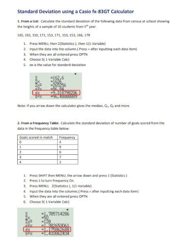 Standard Deviation 99 Examples Format How To Find Pdf