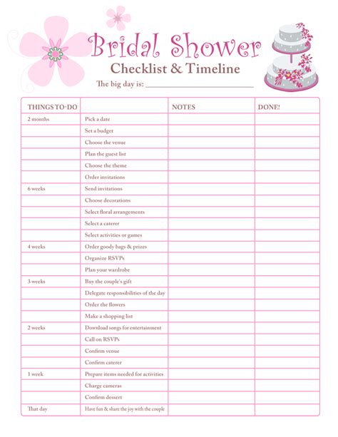 Bridal Shower Planner Printable Printable Word Searches