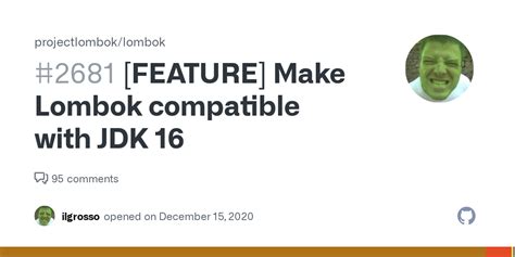 Feature Make Lombok Compatible With Jdk 16 · Issue 2681