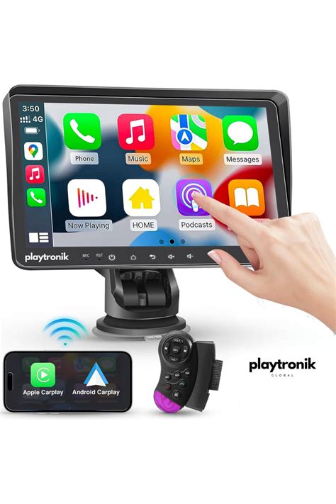 Playtronik Tak Çalıştır Kablosuz Apple Carplay Ve Android Auto Oto Multimedya Araç Araba