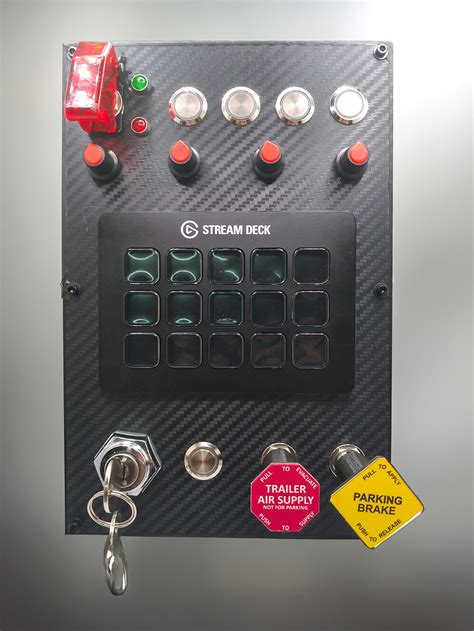 Truck Sim Box For Stream Deck Geezer 3d Sim Racing Button Boxes